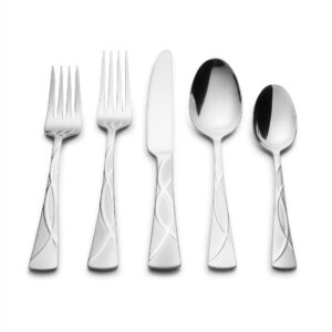 kitchinox flatware, service for 4/20 piece set, willow sand