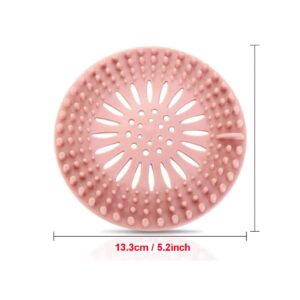 Hair Stopper Hair Catcher Durable Silicone 3 Pack Filter for Kitchen Bathroom Bath-Tub, Hair Stopper Shower Drain Covers, Drain Hair Catcher