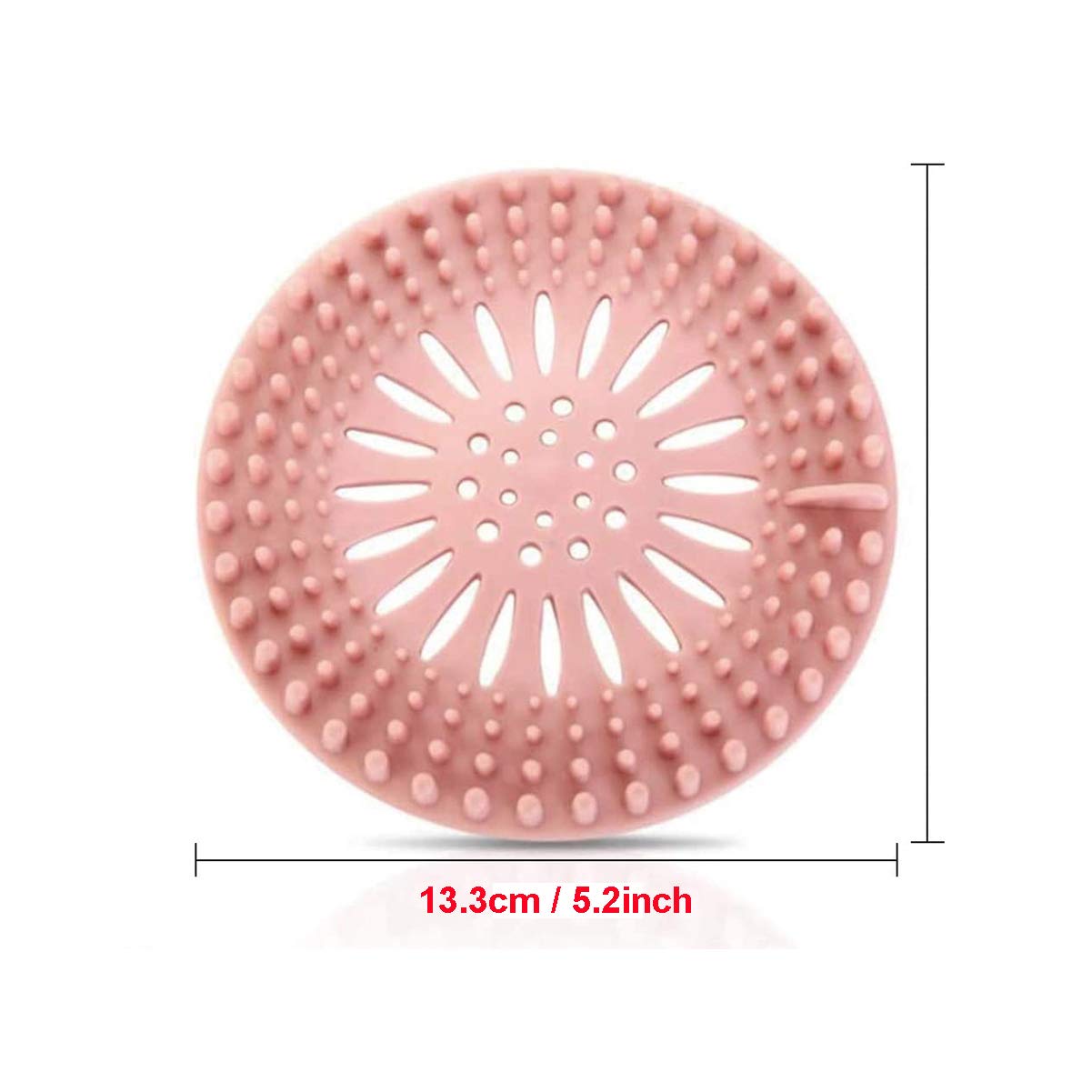 Hair Stopper Hair Catcher Durable Silicone 3 Pack Filter for Kitchen Bathroom Bath-Tub, Hair Stopper Shower Drain Covers, Drain Hair Catcher