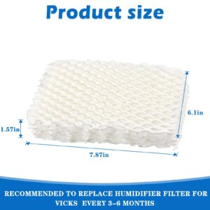 TOMOON PCWF813 Humidifier Filter Replacement for Equate EQWF813 PCWF813 EQ-2119-UL Cool Mist Humidifiers Wick Filters-Pack of 4