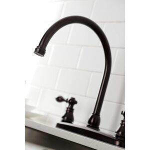 Kingston Brass KB725ACLSP American Classic Centerset Kitchen Faucet with Side Sprayer, Oil Rubbed Bronze