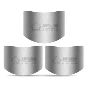 jupswan finger guards for cutting stainless steel knife cutting protector kitchen tool chef knife finger guard for food chopping cutting avoid hurting (3-pack)