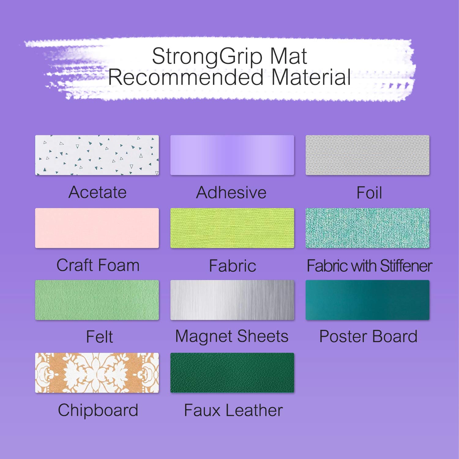 Monicut Cutting Mat for Cricut Maker/Explore Air 2/Air/One(Lightgrip/Standardgrip/Stronggrip, 3 Mats) 12"x12" Cricket Cutting Mats for Cricut Accessories