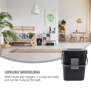 1pc Wall-Mounted Trash Can Kitchen Garbage Can Waste Paper Basket Covered Waste Container Garbage Recycling Container Kitchen Waste Container Waste Bin Plastic Garbage Can