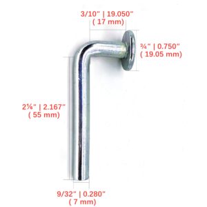 Pallet Rack Safety Bolt, Universal Drop Pin, Flat Top Hat Φ ¾″|0.750″(19.050mm), Width Φ 0.275″(7mm), Height 2.834″(72mm) High from Top to Bottom, Beam Locker, 1 Pack, 50 Pcs/Pack, FM7×72