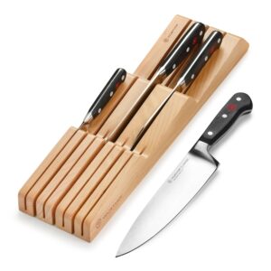 wusthof classic 5 piece in-drawer knife block set