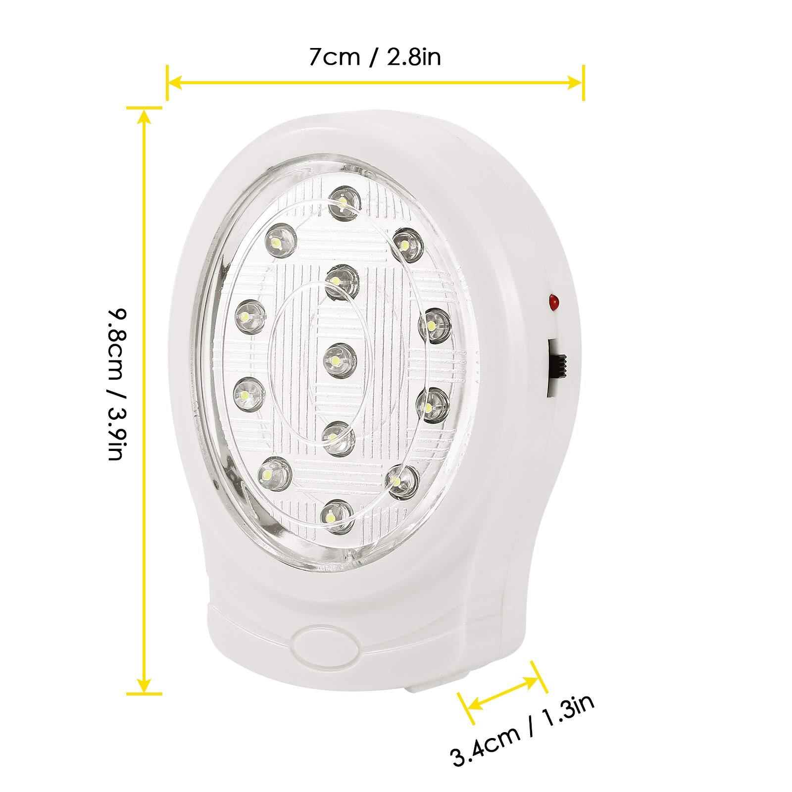 Emergency Light 13 LED Rechargeable Home Automatic Power Failure Outage Light lamp Fire Emergency Light (US Plug)