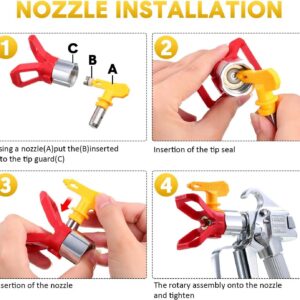 Reversible Airless Spray Tips for Airless Paint Sprayer (109)