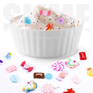 Mixed Slime Charms with Hair Bobby Pins, Kawaii Candy Sweets Lollipop Assorted Flatback Resin Embellishments Supplies for DIY Crafts Scrapbooking Hair Clip Decorations