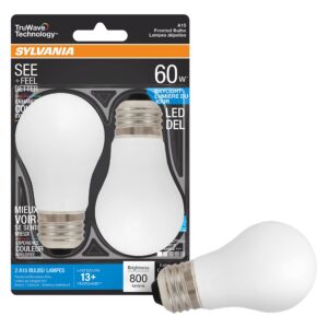 sylvania led truwave natural series ceiling fan / fixture light bulb, 60w a15 daylight medium base, dimmable, soft white