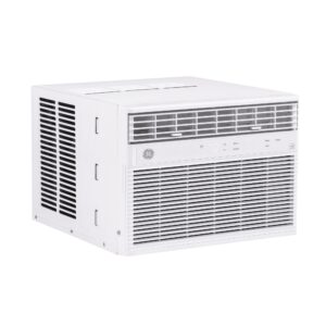 ge window air conditioner 10000 btu, wi-fi enabled, energy-efficient cooling for medium rooms, 10k btu window ac unit with easy install kit, control using remote or smartphone app