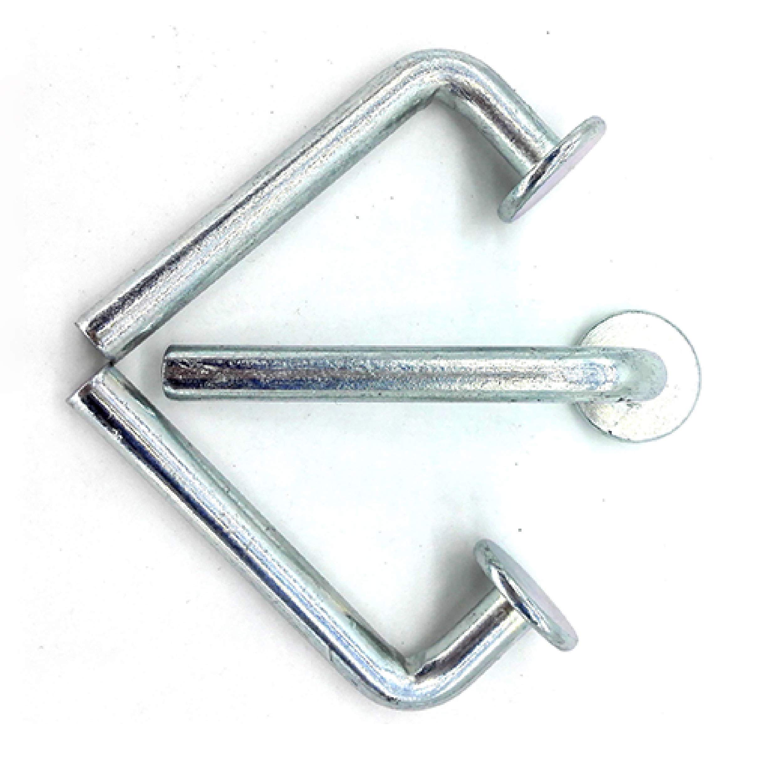 Pallet Rack Safety Bolt, Universal Drop Pin, Flat Top Hat Φ ¾″|0.750″(19.050mm), Width Φ 0.275″(7mm), Height 2.834″(72mm) High from Top to Bottom, Beam Locker, 1 Pack, 50 Pcs/Pack, FM7×72