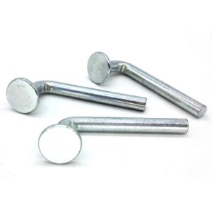 pallet rack safety bolt, universal drop pin, flat top hat Φ ¾″|0.750″(19.050mm), width Φ 0.275″(7mm), height 2.834″(72mm) high from top to bottom, beam locker, 1 pack, 50 pcs/pack, fm7×72