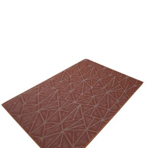 Furnish my Place Modern Indoor/Outdoor Commercial Rust Rug, Modern Area Rug, Baby Nursery Mat, Commercial Rug for Living Room, Playroom, Made in USA - 9' Hexagon