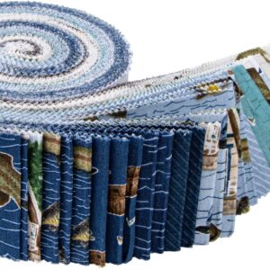 Tara Reed Wake at the Lake Rolie Polie 40 2.5-inch Strips Jelly Roll Riley Blake Designs RP-14890-40