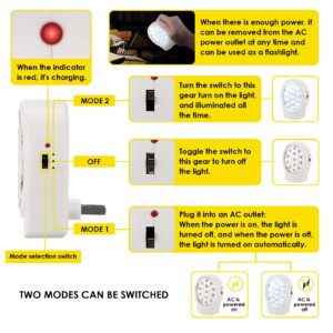 Emergency Light 13 LED Rechargeable Home Automatic Power Failure Outage Light lamp Fire Emergency Light (US Plug)