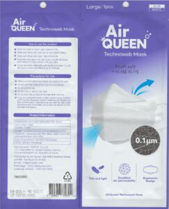 air queen nano filter face mask individually packaged (40-pack)