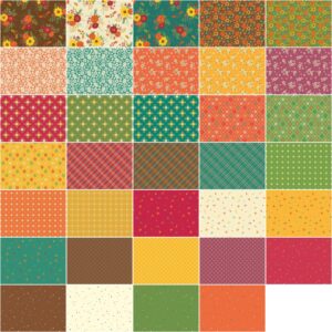 Heather Peterson Autumn Afternoon 10"" Stacker 42 10-inch Squares Layer Cake Riley Blake 10-14870-42, Assorted