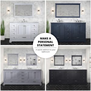 Bell+Modern Tybee 84 in. W x 22 in. D Navy Blue Double Bath Vanity