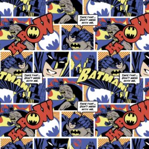 dc comics batman color pop comics premium quality 100% cotton fabric by the yard.