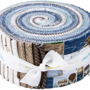 Tara Reed Wake at the Lake Rolie Polie 40 2.5-inch Strips Jelly Roll Riley Blake Designs RP-14890-40