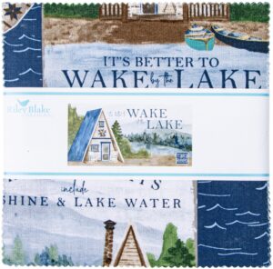 tara reed wake at the lake 5" stacker 42 5-inch squares charm pack riley blake designs 5-14890-42