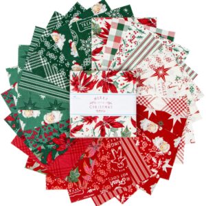 My Mind's Eye Merry Little Christmas 5" Stacker 42 5-inch Squares Charm Pack Riley Blake 5-14840-42