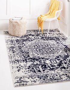 rugs.com arlington collection rug – 10' x 14' blue medium-pile rug perfect for living rooms, large dining rooms, open floorplans