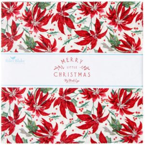 my mind's eye merry little christmas 10"" stacker 42 10-inch squares riley blake 10-14840-42, assorted