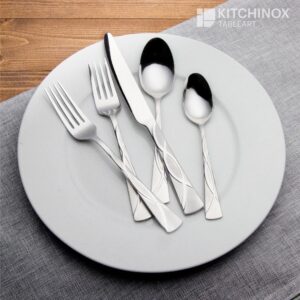 Kitchinox Flatware, Service for 4/20 Piece Set, Willow Sand