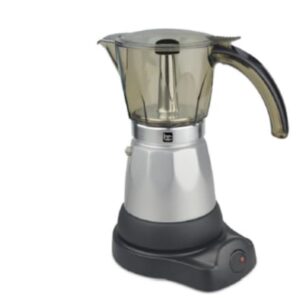 bene casa espresso coffe maker, 6 cup,electric maker portable cafetera electrica| trasparent carefa, de 6 tasas, para cafe' espresso,baso trasparente.