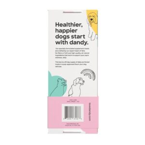 Dandy Glucosamine Chondroitin Dog Supplements - 30 Individually Sealed Packs - 4 Treats Per Pack - Joint Supplement for Dogs - Anti Inflammatory Supplement (Small Breed - Up to 45lbs)