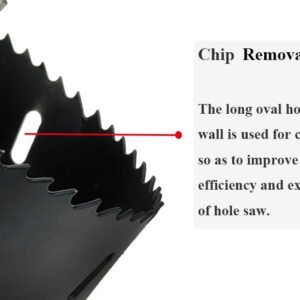 Rannb Hole Saw 3-inch Dia Hole Cutting Drill Bit for Drilling Holes in Wood, Plastic, Drywall, Thin Metal