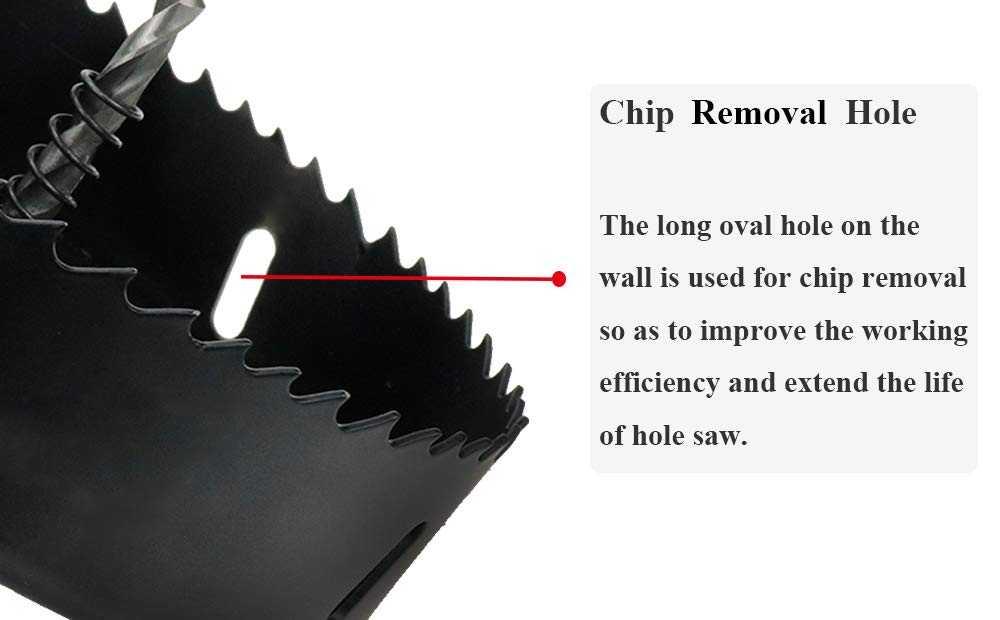 Rannb Hole Saw 3-inch Dia Hole Cutting Drill Bit for Drilling Holes in Wood, Plastic, Drywall, Thin Metal