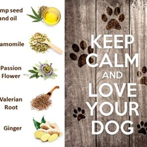 Hank & Harley Dog Calming Treats: with Real Chicken, Hemp and Soothing botanicals. 8oz, Approx 260 Pieces. Soft Chews Help Anxiety, Stress, Aggression, Barking and Fear of Thunderstorms and Fireworks