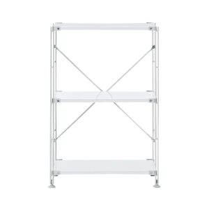 muji 0299155 steel unit shelf, steel shelf set, small, light gray, width 22.8 x depth 16.1 x height 32.7 inches (58 x 41 x 83 cm)