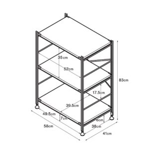 Muji 0299155 Steel Unit Shelf, Steel Shelf Set, Small, Light Gray, Width 22.8 x Depth 16.1 x Height 32.7 inches (58 x 41 x 83 cm)