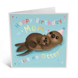 CENTRAL 23 Funny Mom Birthday Card with Stickers