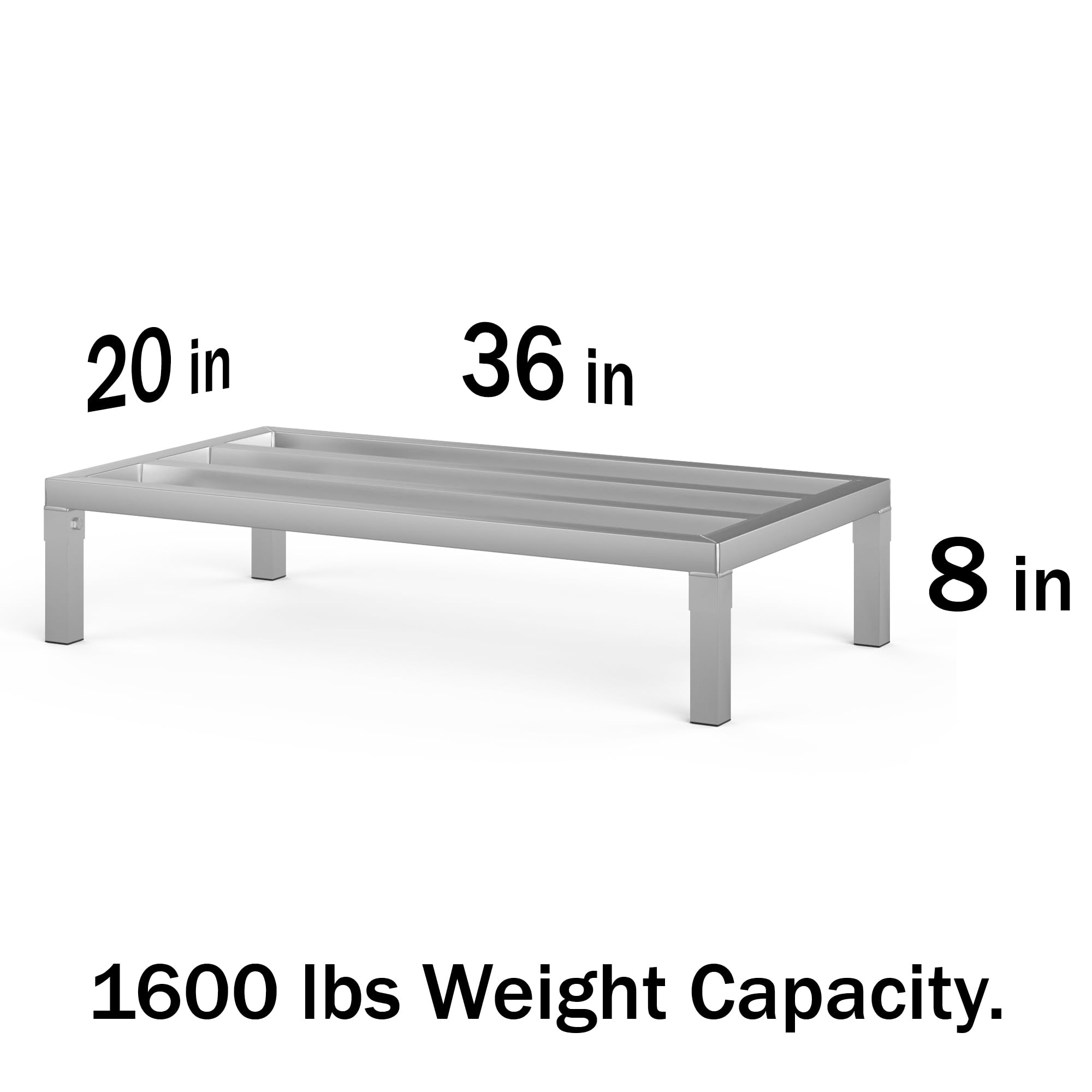 Regal Altair 36" x 20" | 8" Off The Floor Aluminum Dunnage Rack | 1400 Lbs Capacity