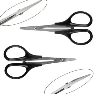 Nuofan 0-14mm RC Body Reamer Hole Puncher and Curved Scissors & Straight Scissors Trimming Universal Tools Set for RC Car Body Shell Lexan Plastic