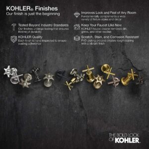 KOHLER 22170-G-2MB Purist Multi-Function Showerhead, Wall-Mount, 3 Spray Settings, 1.75 GPM, Vibrant Brushed Moderne Brass