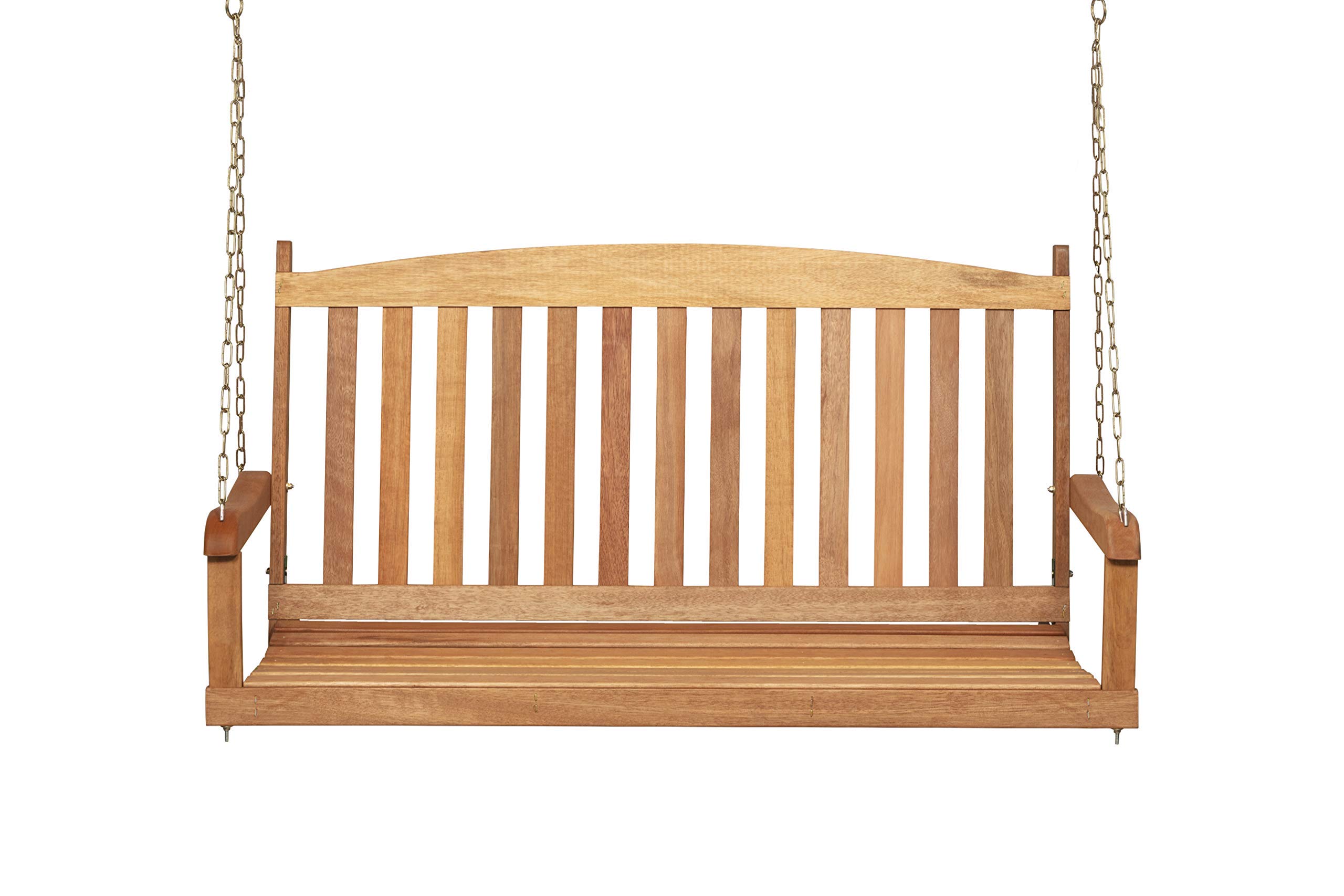 Woodlawn&Home 4’ Hardwood Swing with Chains in Honey Finish 800032