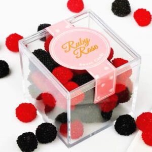 acrylic box with lid clear acrylic box plastic square cube christmas display boxes 24 packs transparent candy jewelry organizing storage box wedding party favor decorations box