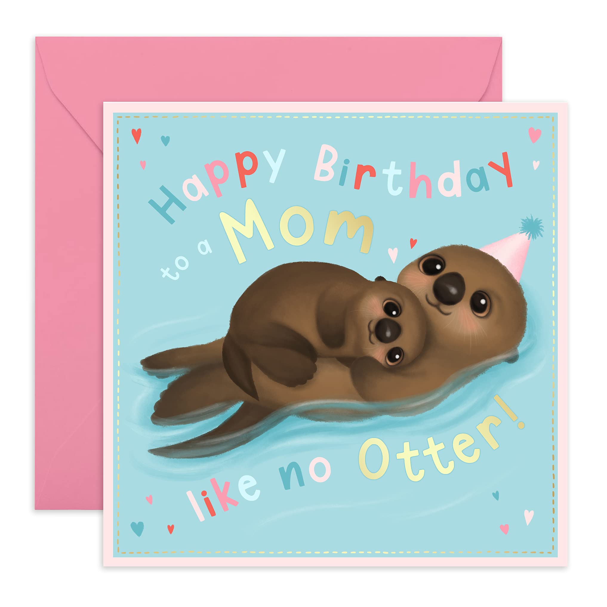 CENTRAL 23 Funny Mom Birthday Card with Stickers