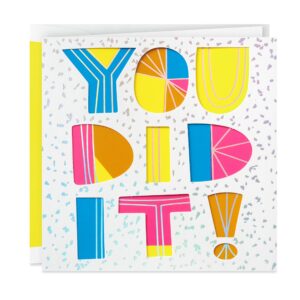 hallmark signature congratulations card or graduation card (you did it)