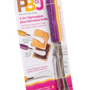 Mobi Peanut butter and jelly knife and spreader set