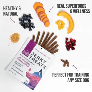 Wild Nature Duck Jerky Dog Treats | Healthy, All-Natural Duck Jerky Sticks Made in The USA Only | High Protein, Soft Chew Dog Jerky Treats | Grain Free Superfoods | Perfect Training Treats | 3 Pack