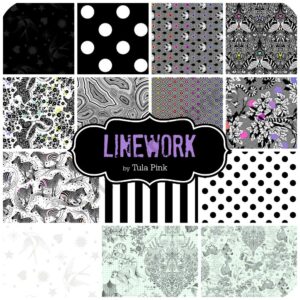 Linework Scrap Bag (Approx 2 Yards) by Tula Pink for Free Spirit DIY Quilt Fabric