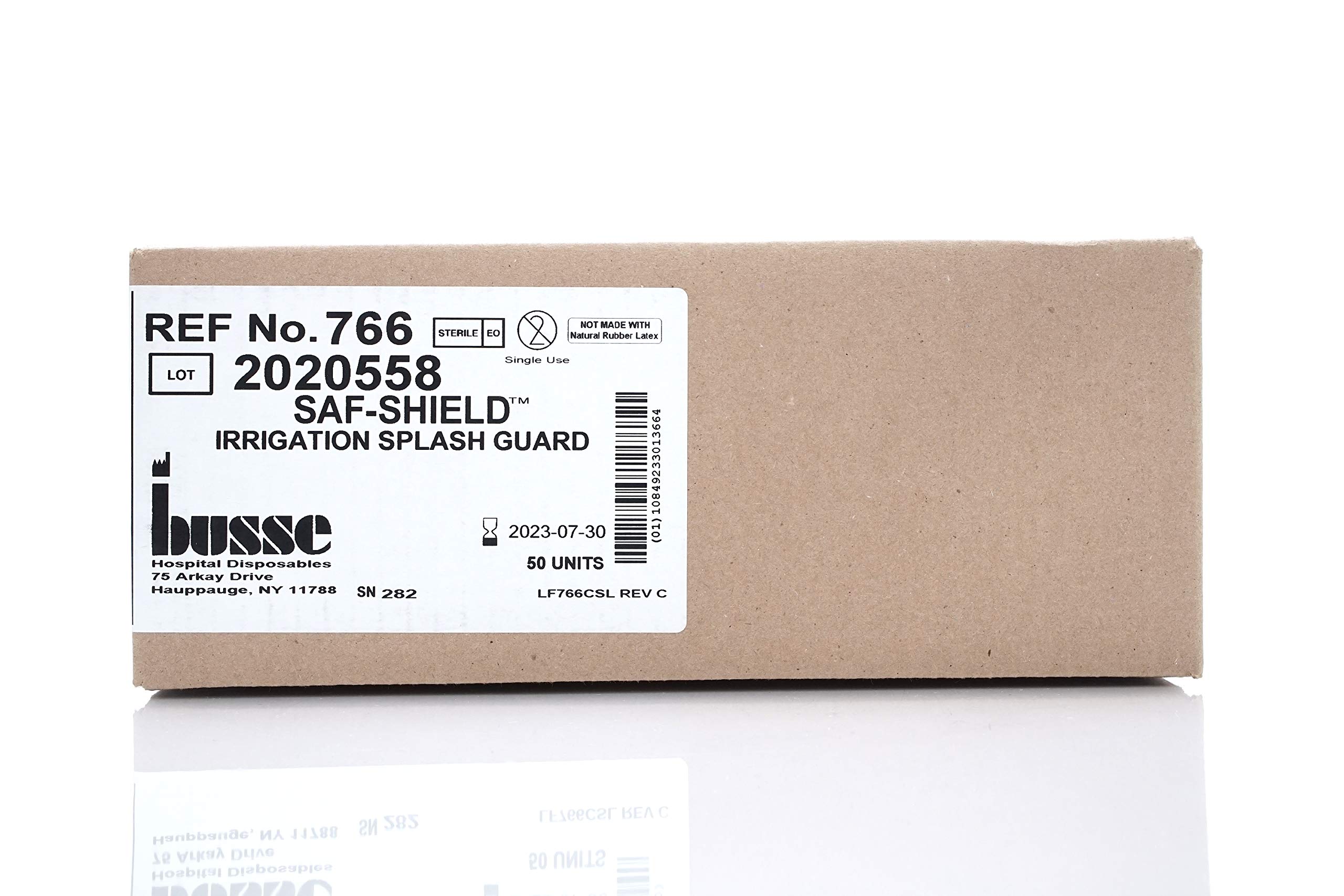 Busse 766 Saf-Shield Irrigation Splash Guard, Sterile, Pack of 50