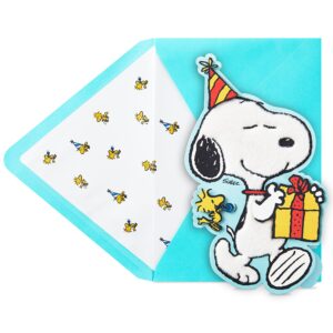 hallmark signature peanuts birthday card (snoopy, happiness)